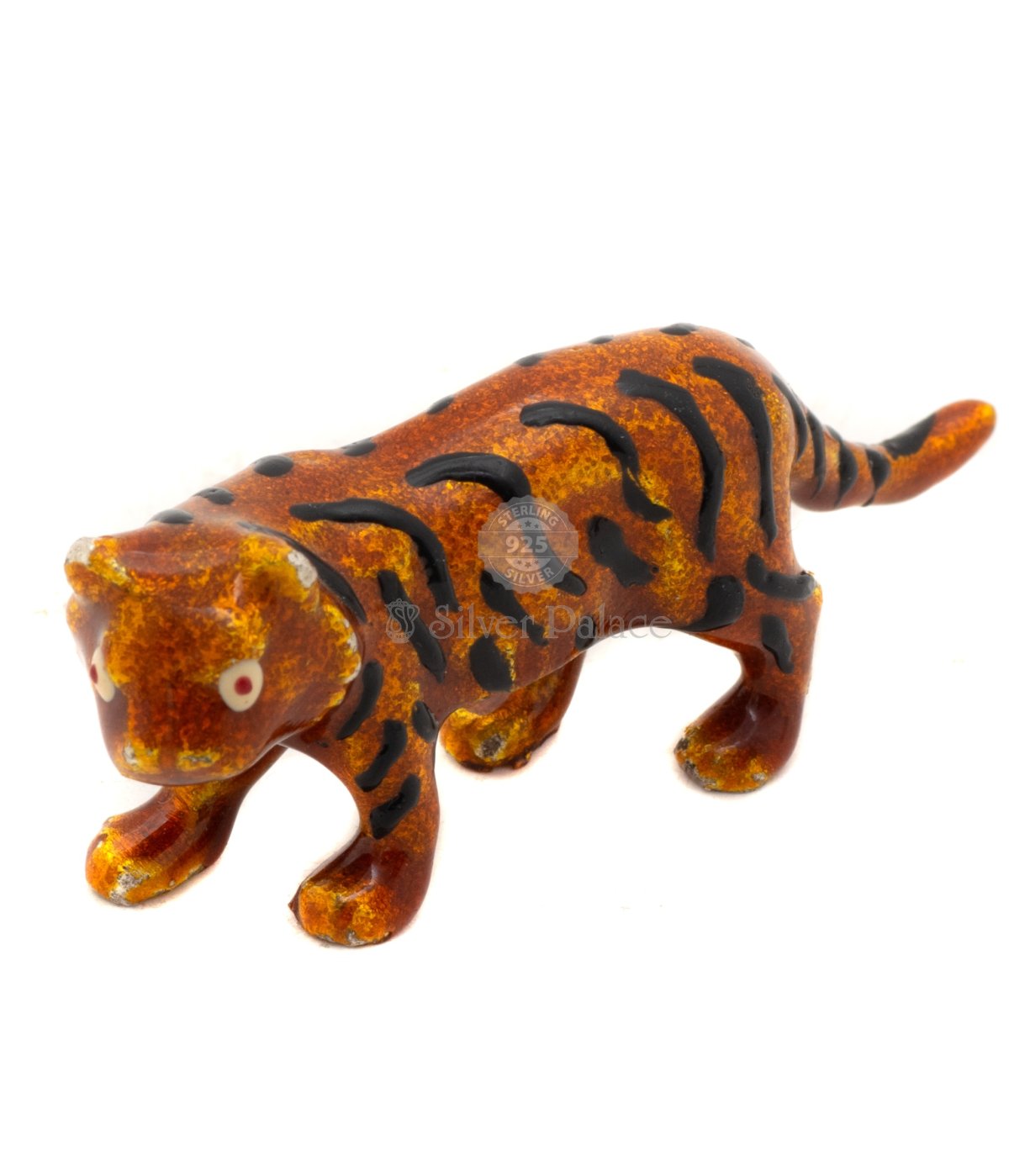 925 Sterling Silver Tiger Statue - Silver Palace