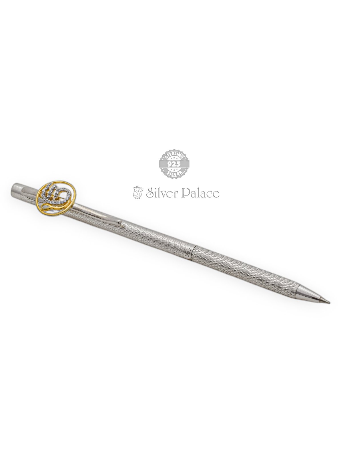 92.5 Pure Silver Ballpoint Pen Writing Instrument - Silver Palace