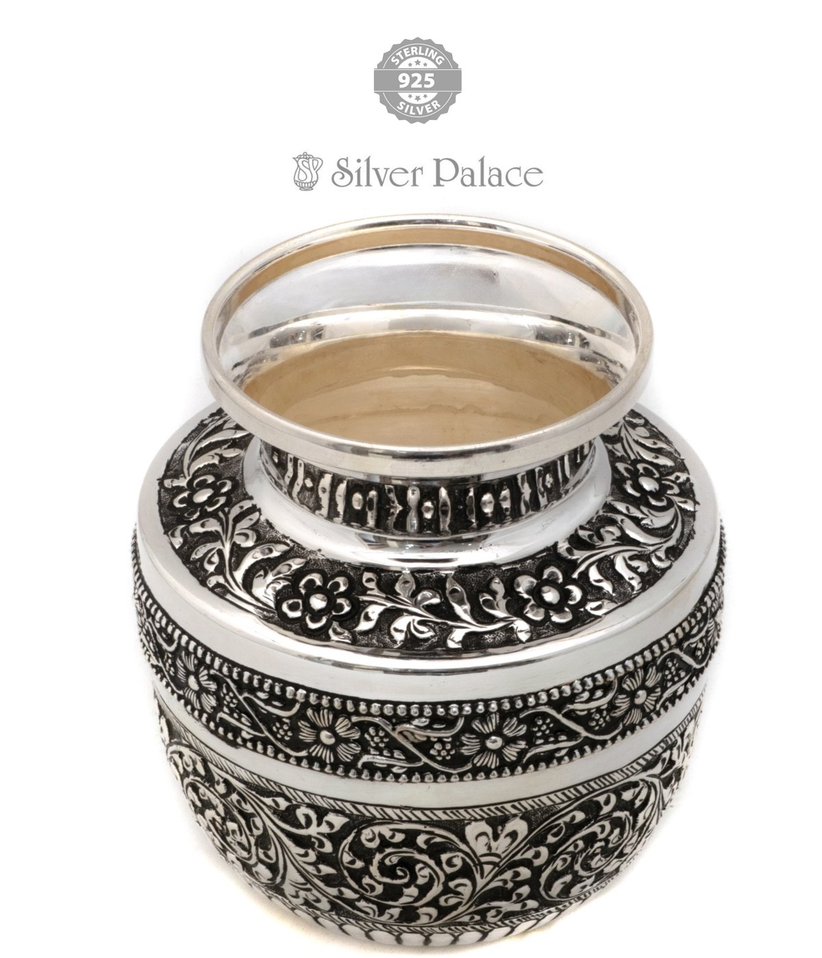 925 Oxidised Silver Chombu For Multi Purpose - Silver Palace