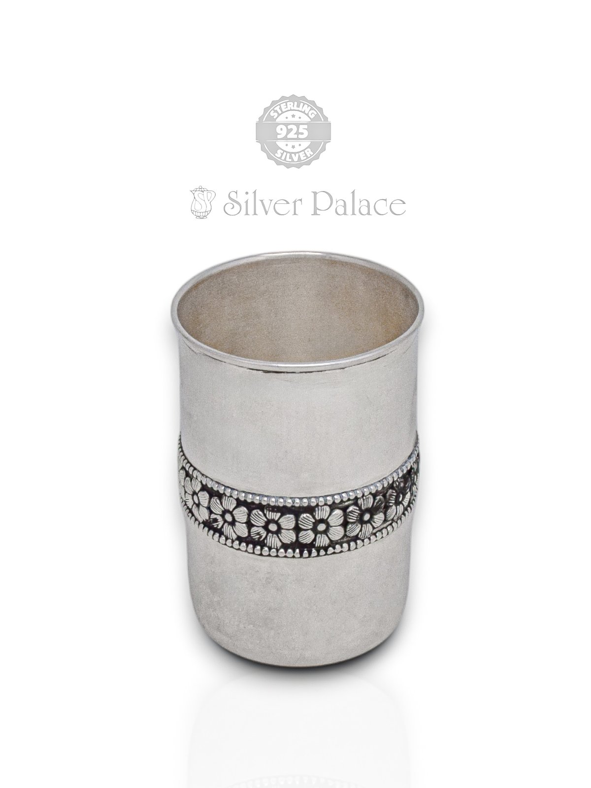 925 Pure Silver Glass Tumbler - Silver Palace