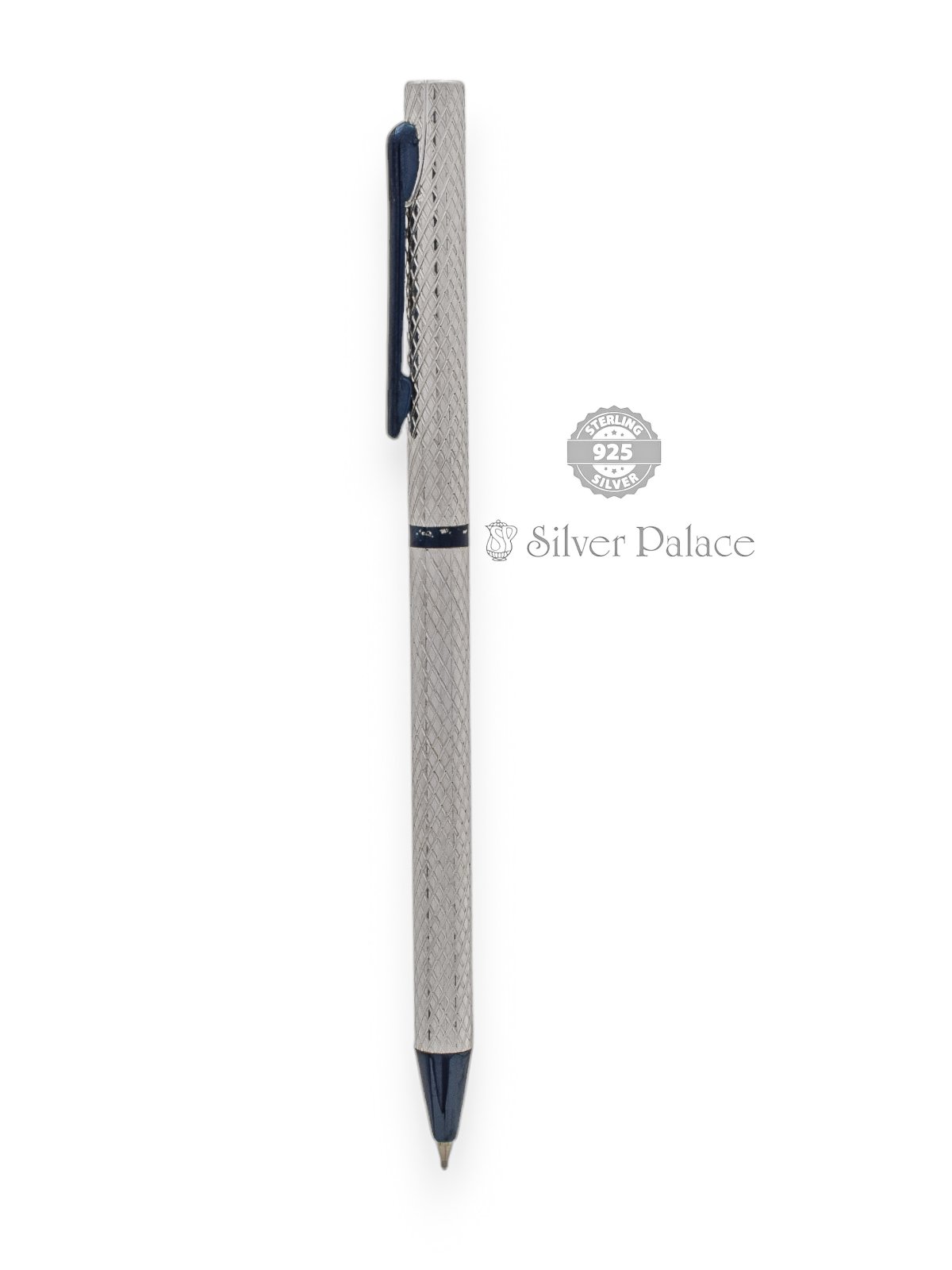 92.5 Pure Silver Roller Ballpoint Pen Writing Instrument - Silver Palace
