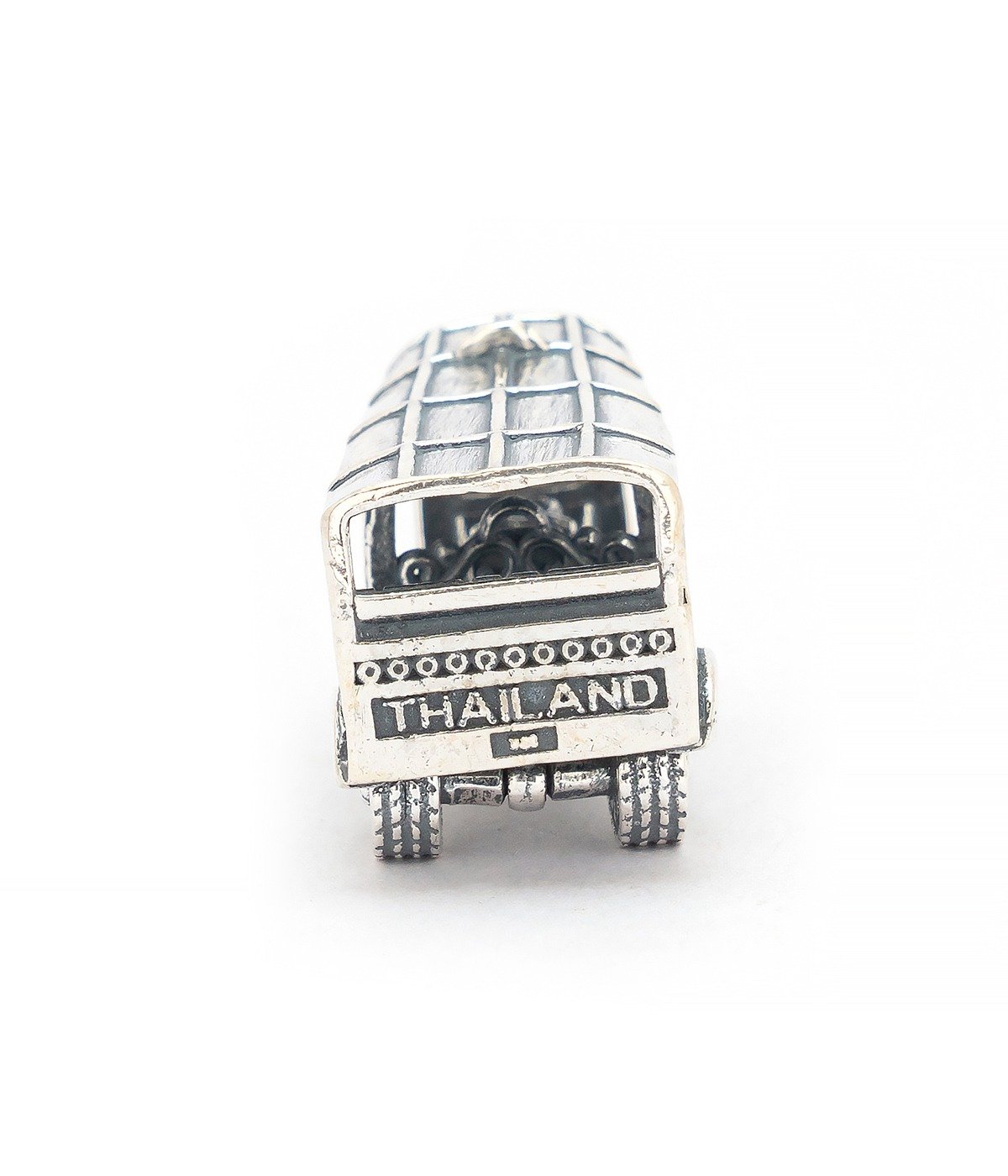 92.5 Sterling Silver Miniature Auto Rickshaw For Gift - Silver Palace