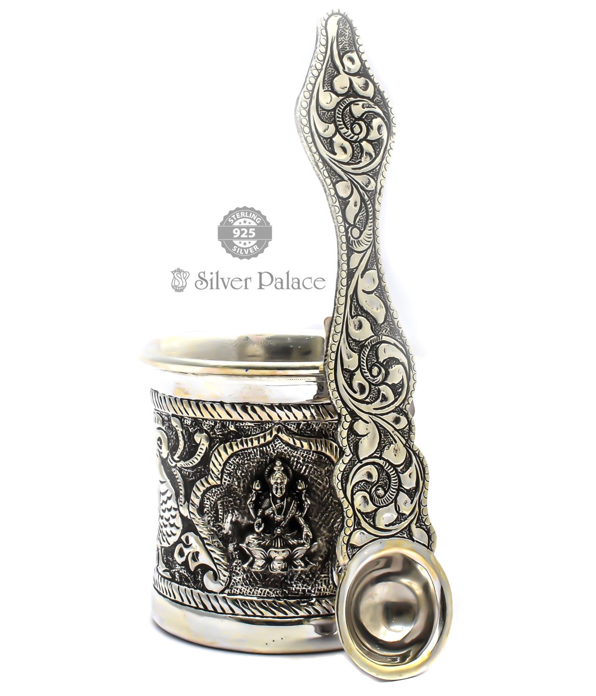 Silver Panchapatram Set 92.5 Silver For All Pooja Purpose - Silver Palace
