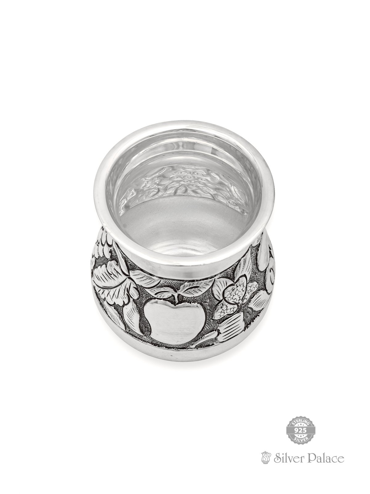 925 Oxidised Silver Fruits Nagas Design Sombu For Daily Use - Silver Palace
