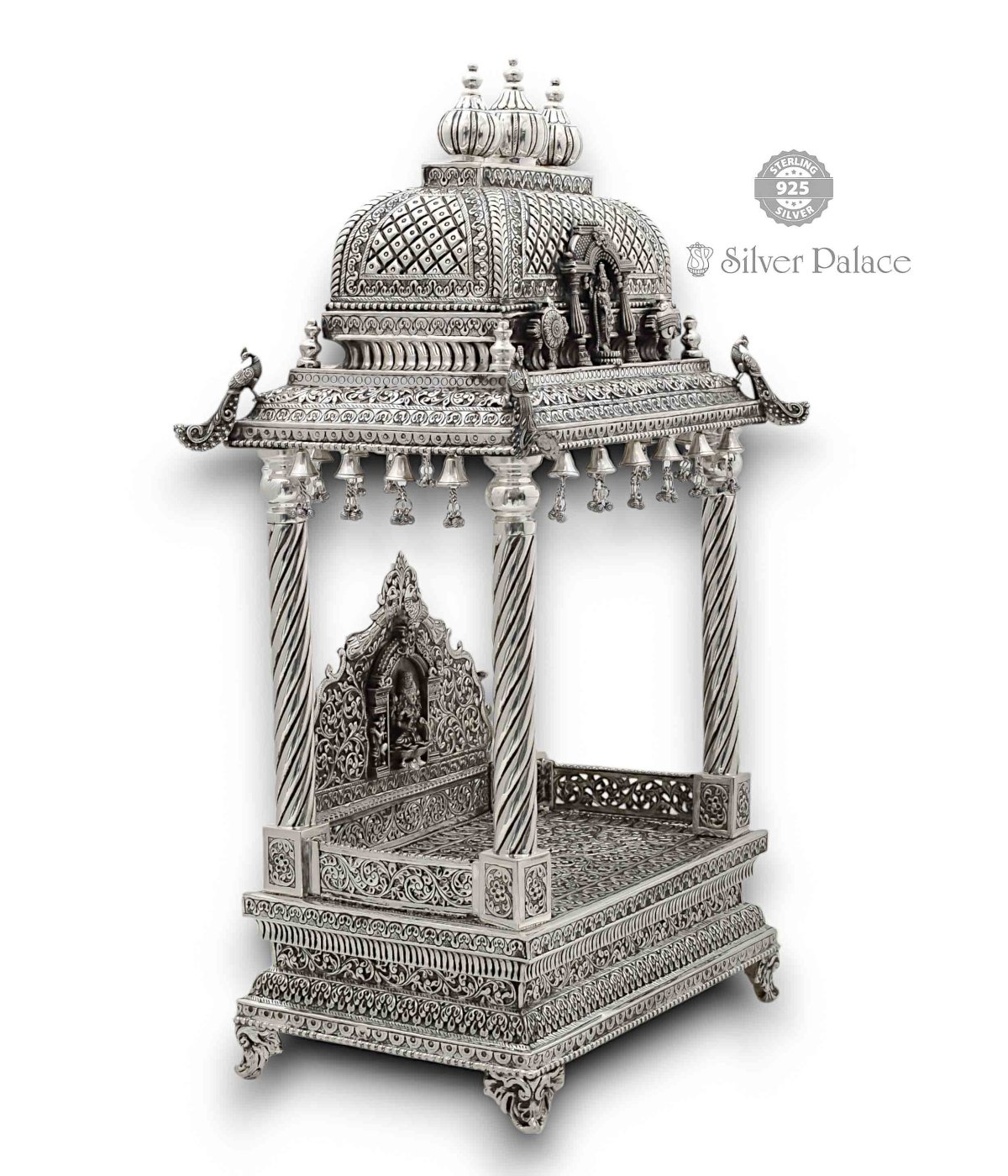 Silver Radhe Collection Lakshmi Mandapam For Pooja Purpose - Silver Palace