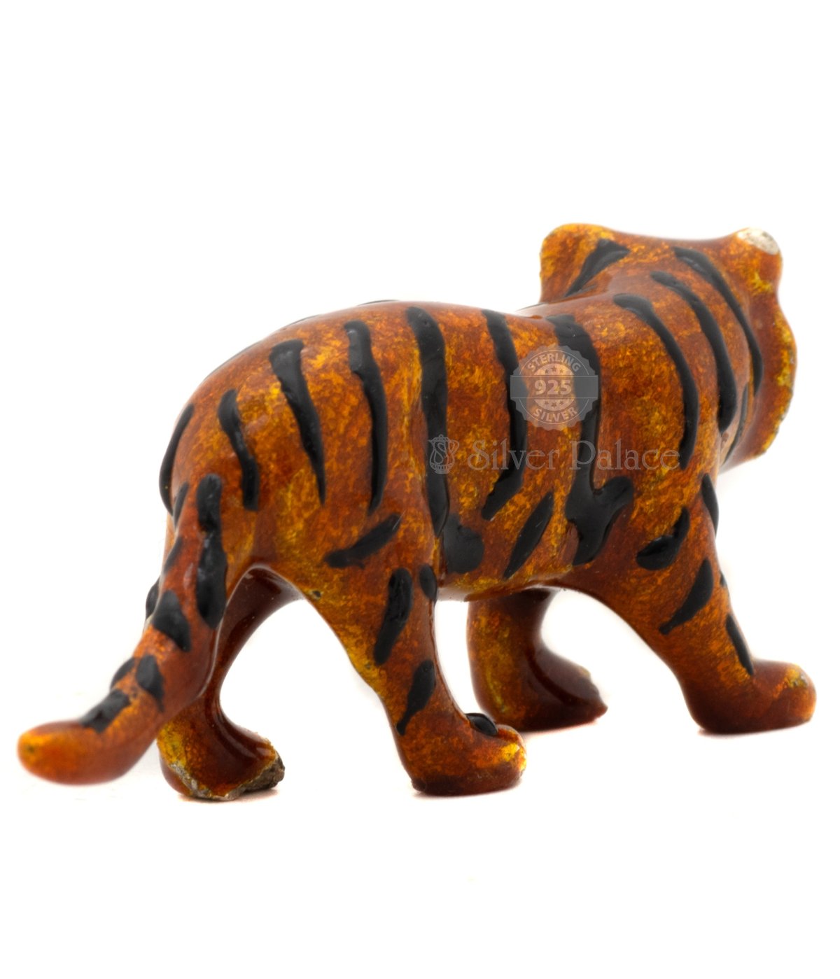 925 Sterling Silver Tiger Statue - Silver Palace