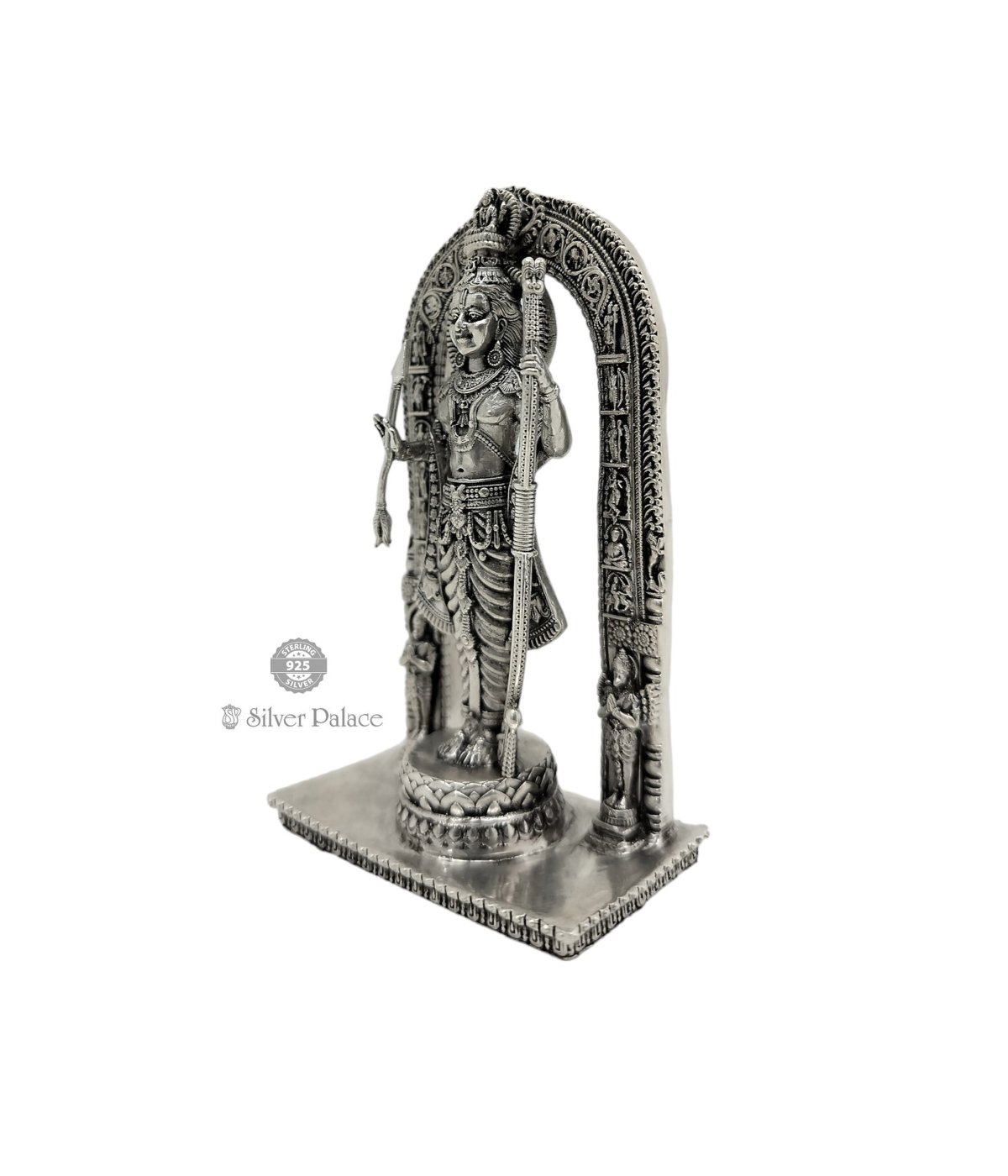 925 Oxidised Silver Lord Ram Idol For Pooja Articles - Silver Palace