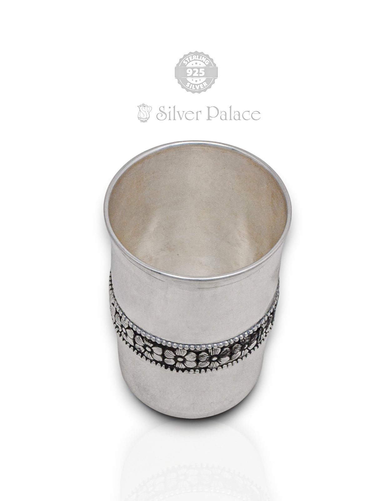 925 Pure Silver Glass Tumbler - Silver Palace