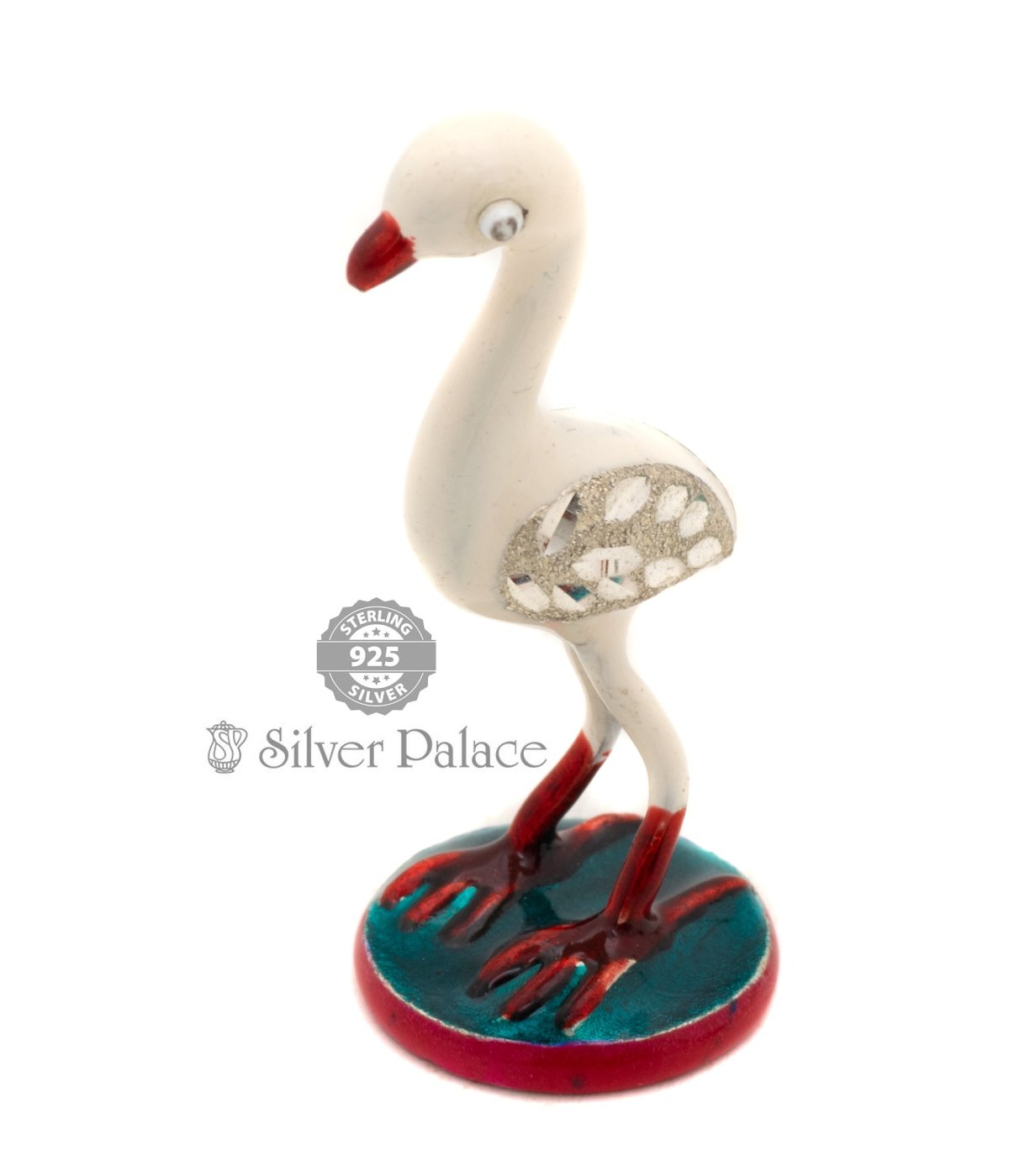 925 Sterling Silver Whooping Crane - Silver Palace