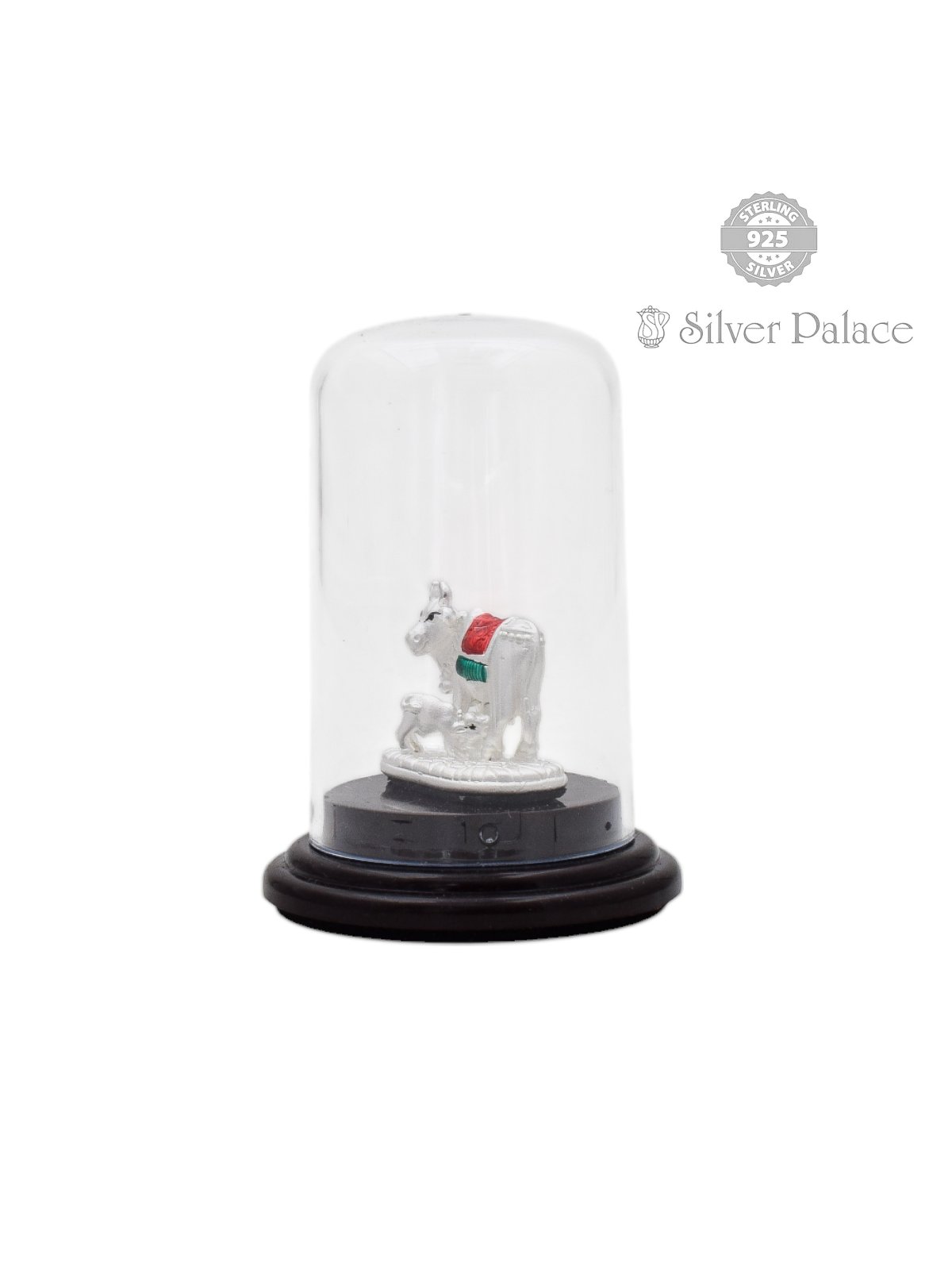 999 Pure Silver Kamadhenu Cow Idol For Pooja Purpose - Silver Palace
