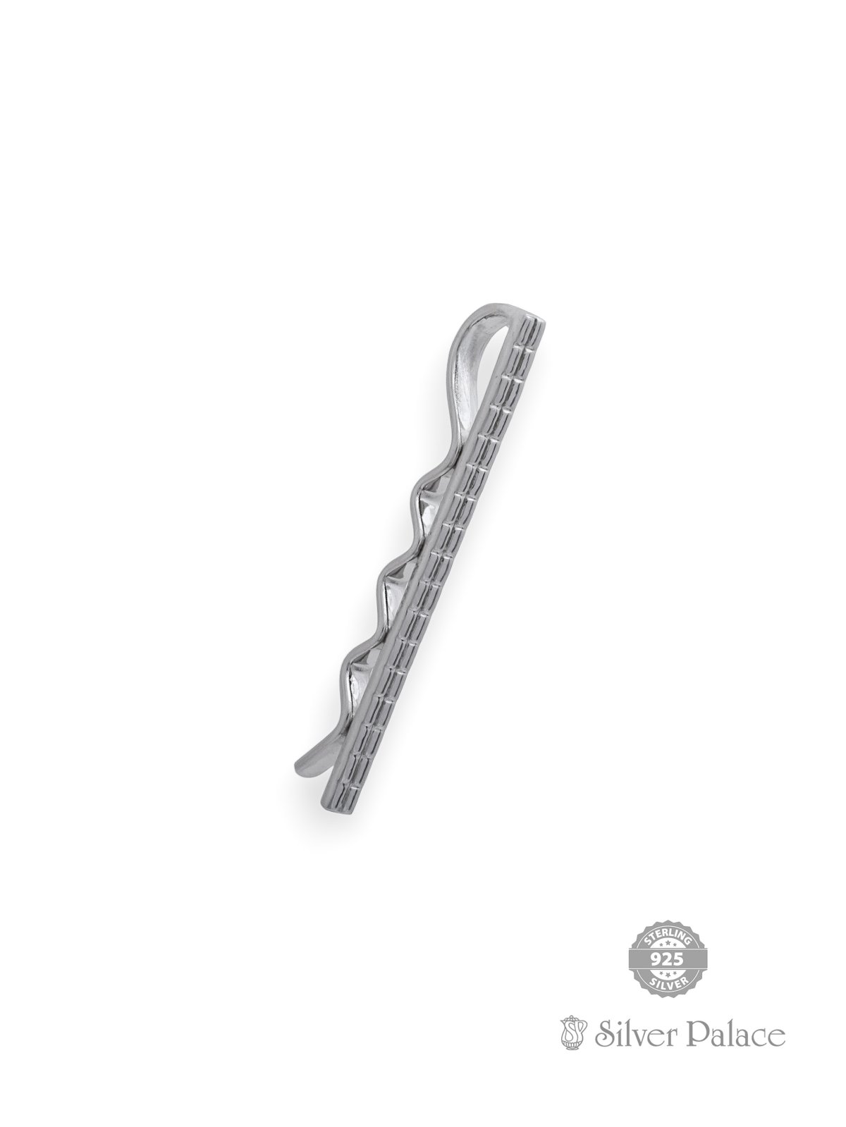 92.5 Sterling Silver Stylish Tie Pin For Daily Use - Silver Palace