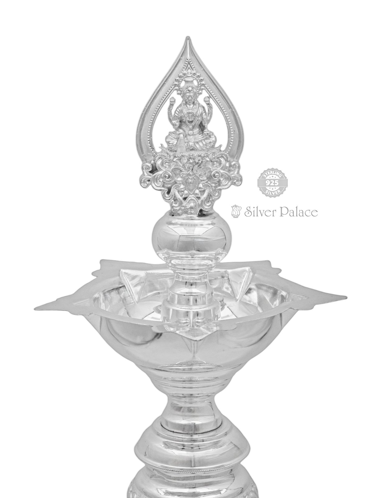 92.5 Oxidised Silver Lakshmi Deepam Lamp For Housewarming Gift - Silver ...