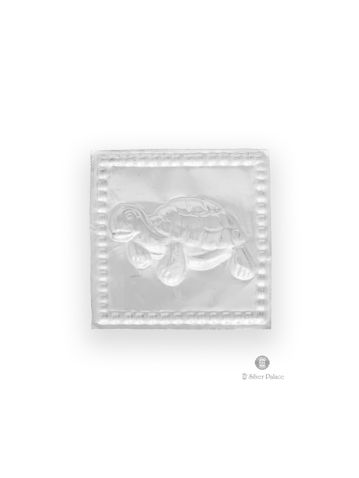 925 Silver Tortoise Silver Sheet For Rituals Shri Collection - Silver ...