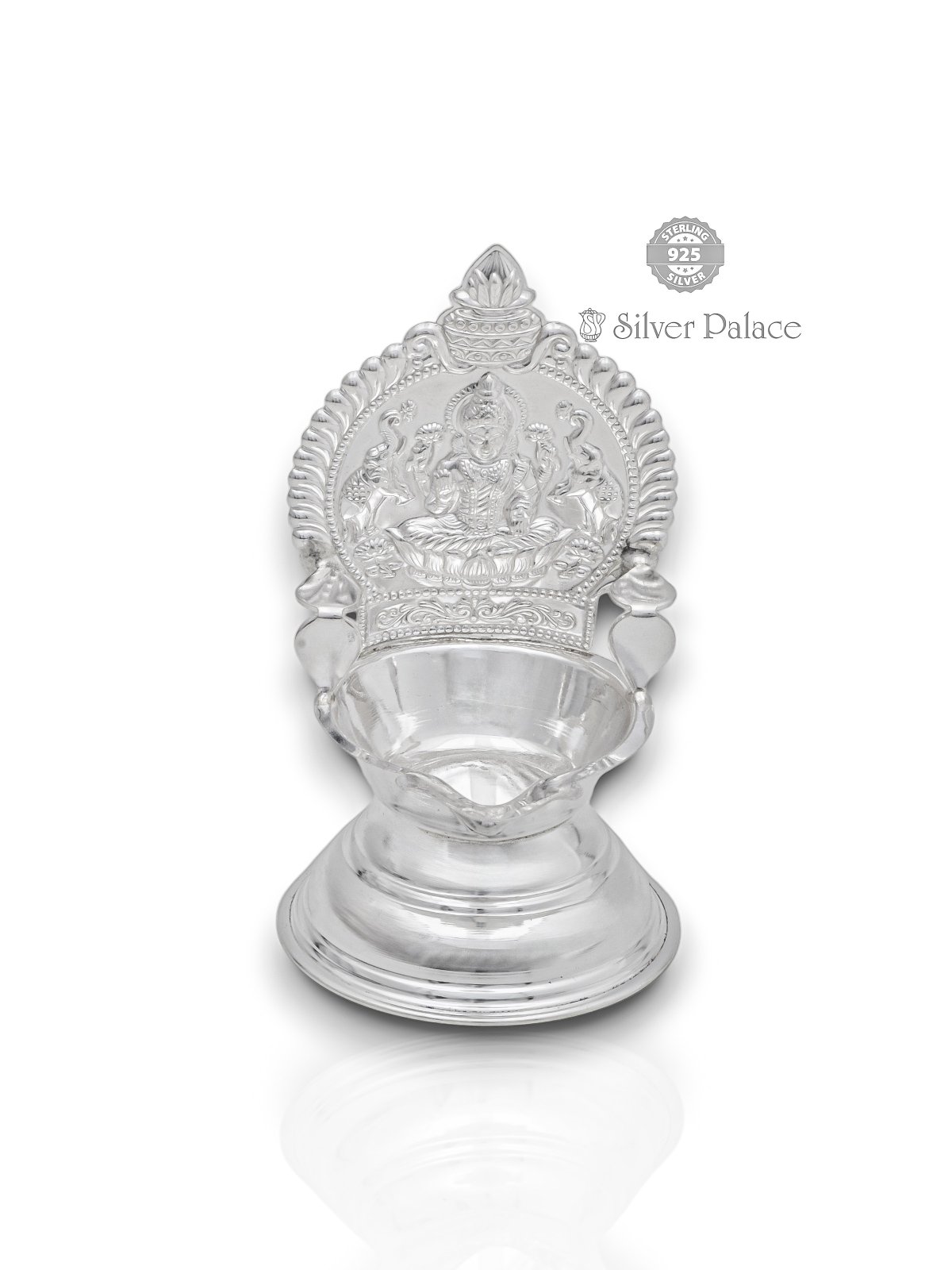925 Pure Silver Kamakshi Deepam/lamp - Divine Blessing - Silver Palace