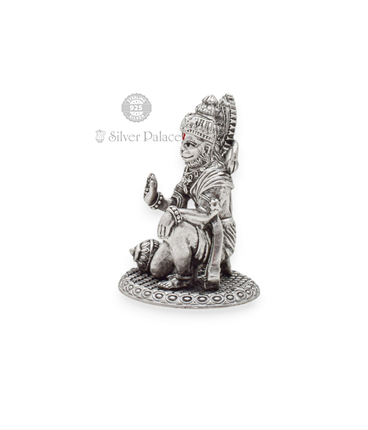 92.5 Pure Silver Hanuman Idol Statue - Silver Palace