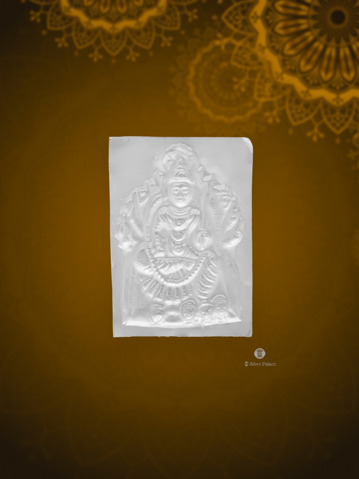925 Silver Amman Silver Sheet For Temple Use Shri Collection - Silver Palace