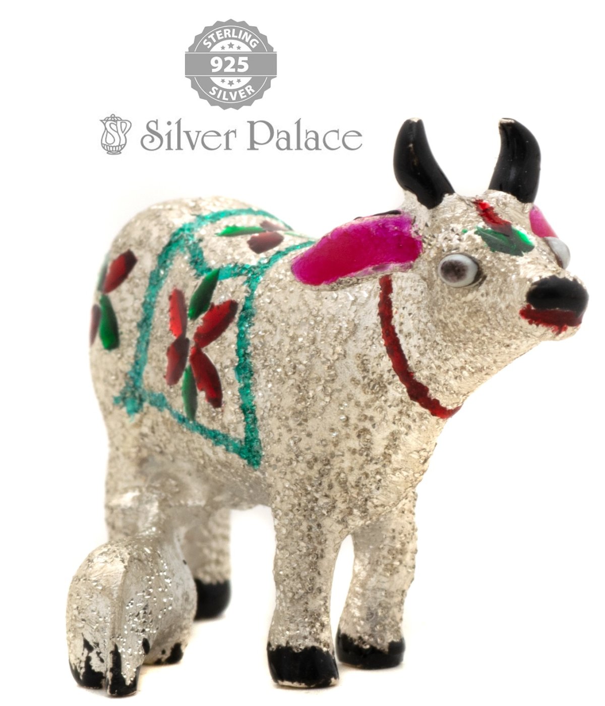 925 Sterling Silver Cow With Calf - Silver Palace