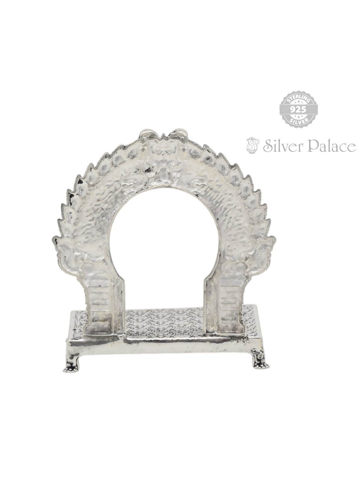 925 Silver Peedam With Yaali Design For Your Pooja Room - Silver Palace