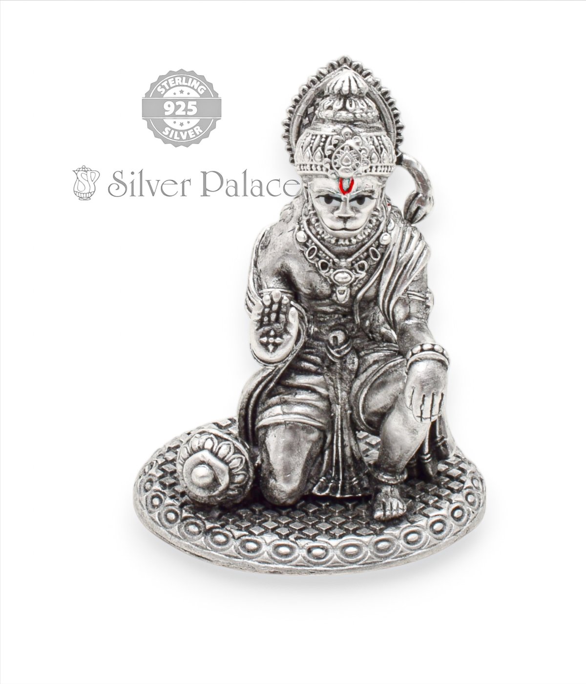 92.5 Pure Silver Hanuman Idol Statue - Silver Palace